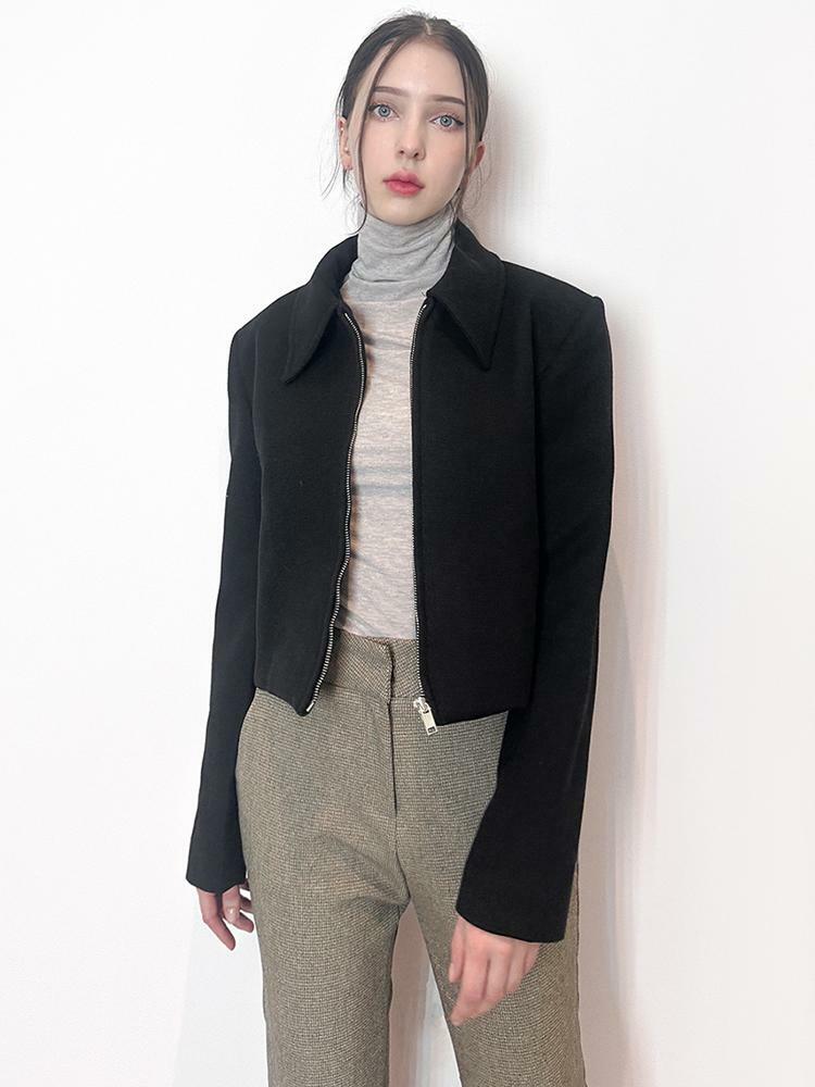 [파슨스][Made simple] Wool Zip-up Jacket (MSPR0JK01) - 하고(HAGO)