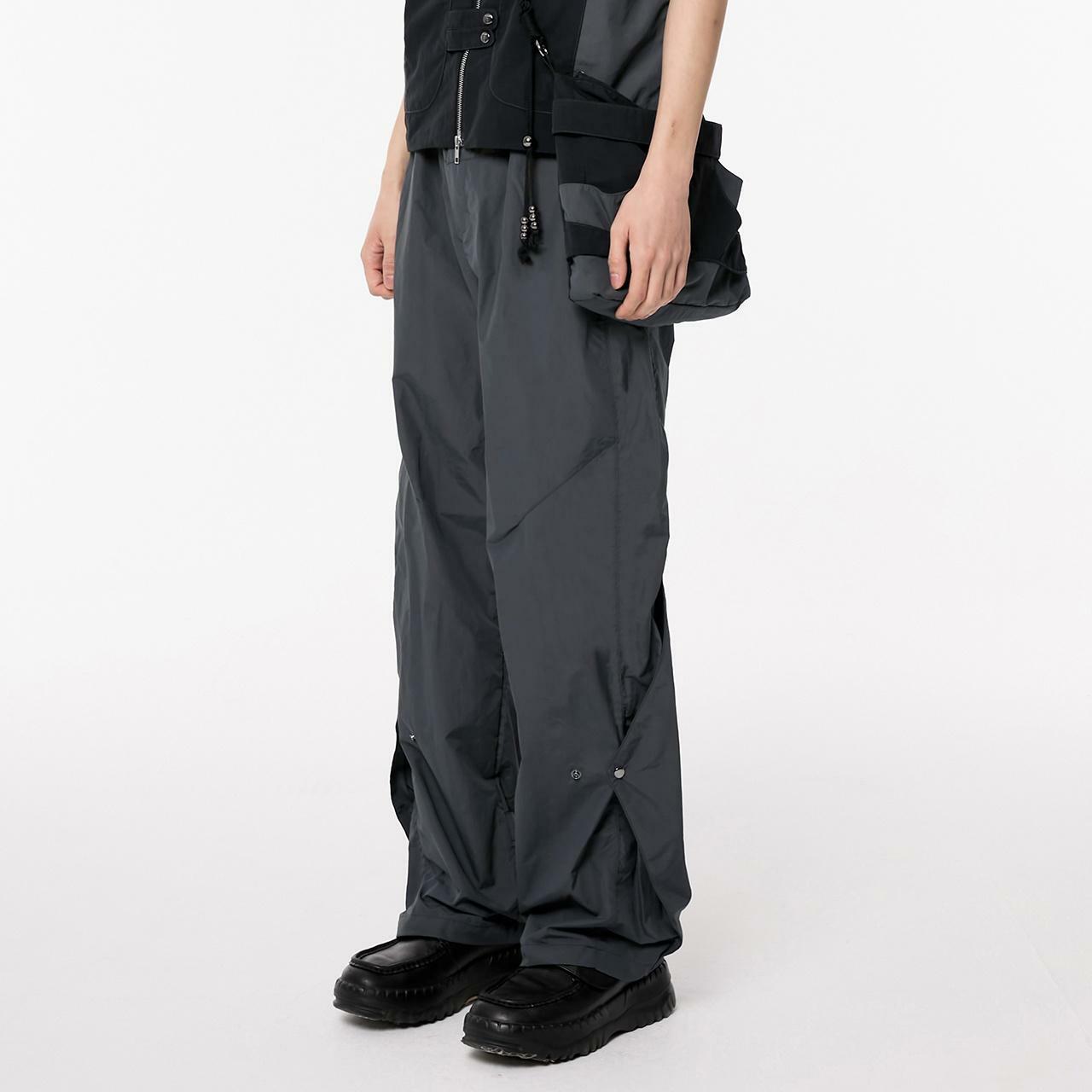 Obtuse Triangle Flap Pants (FL-226_Charcoal) - HAGO(하고)