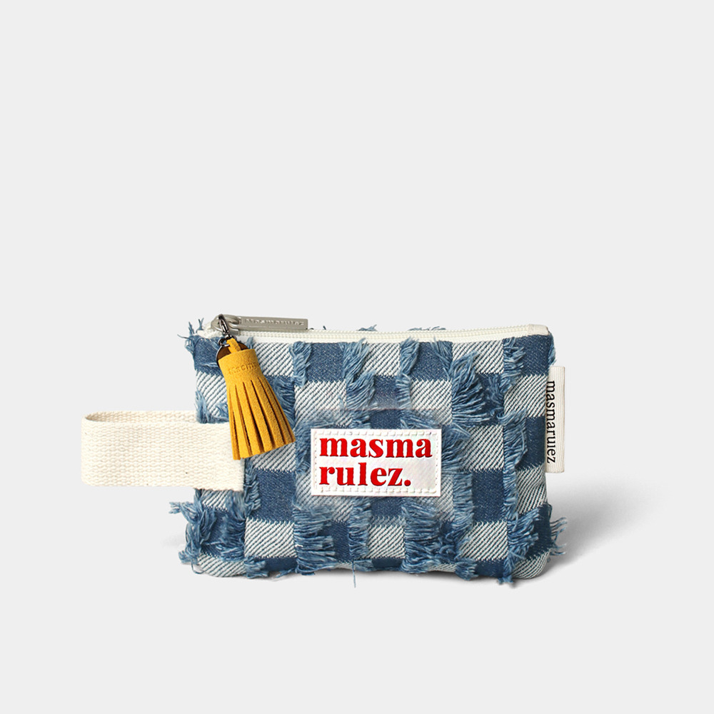 Mini strap pouch _ Rough Denim - 하고(HAGO)