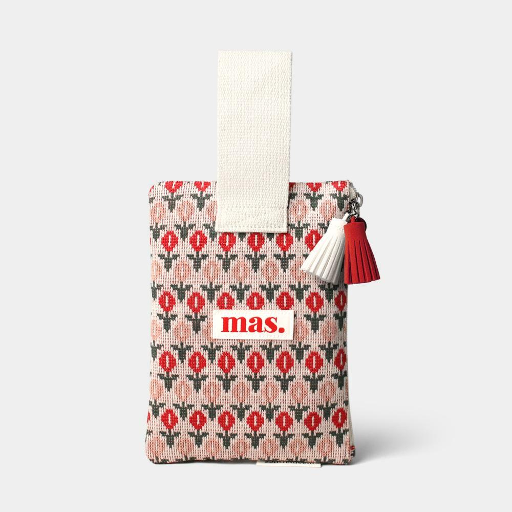 Strap pouch _ 니트 튤립 레드 - 하고(HAGO)