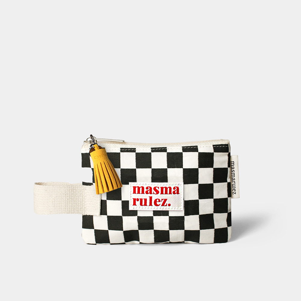 Mini strap pouch _ 체커보드 - HAGO(하고)