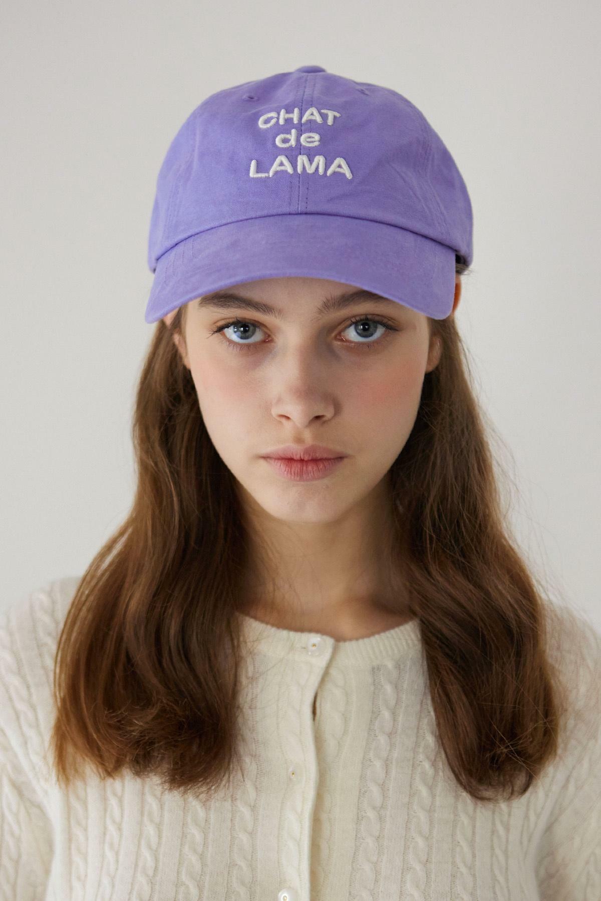 CDL Peach Cotton Ball Cap_Light Purple - 하고(HAGO)