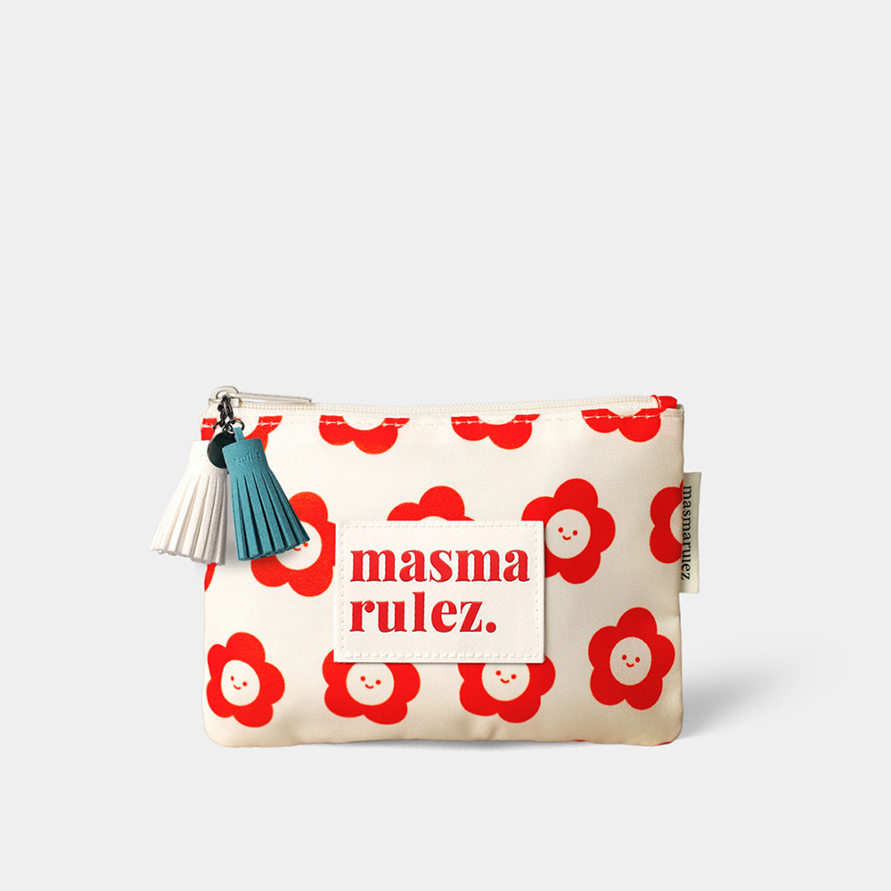 Basic pouch _ 스마일 플라워 [Smile flower] - HAGO(하고)