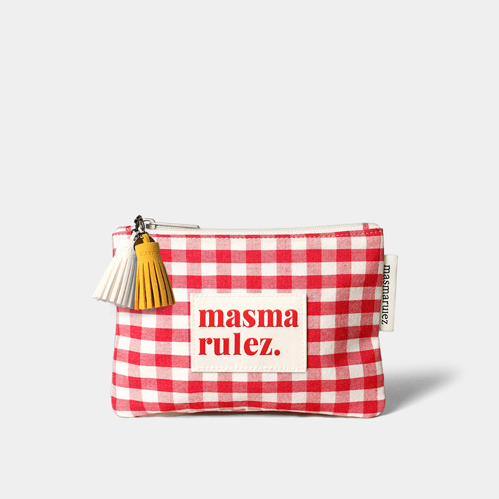 Basic pouch _ 스프링 Red - 하고(HAGO)