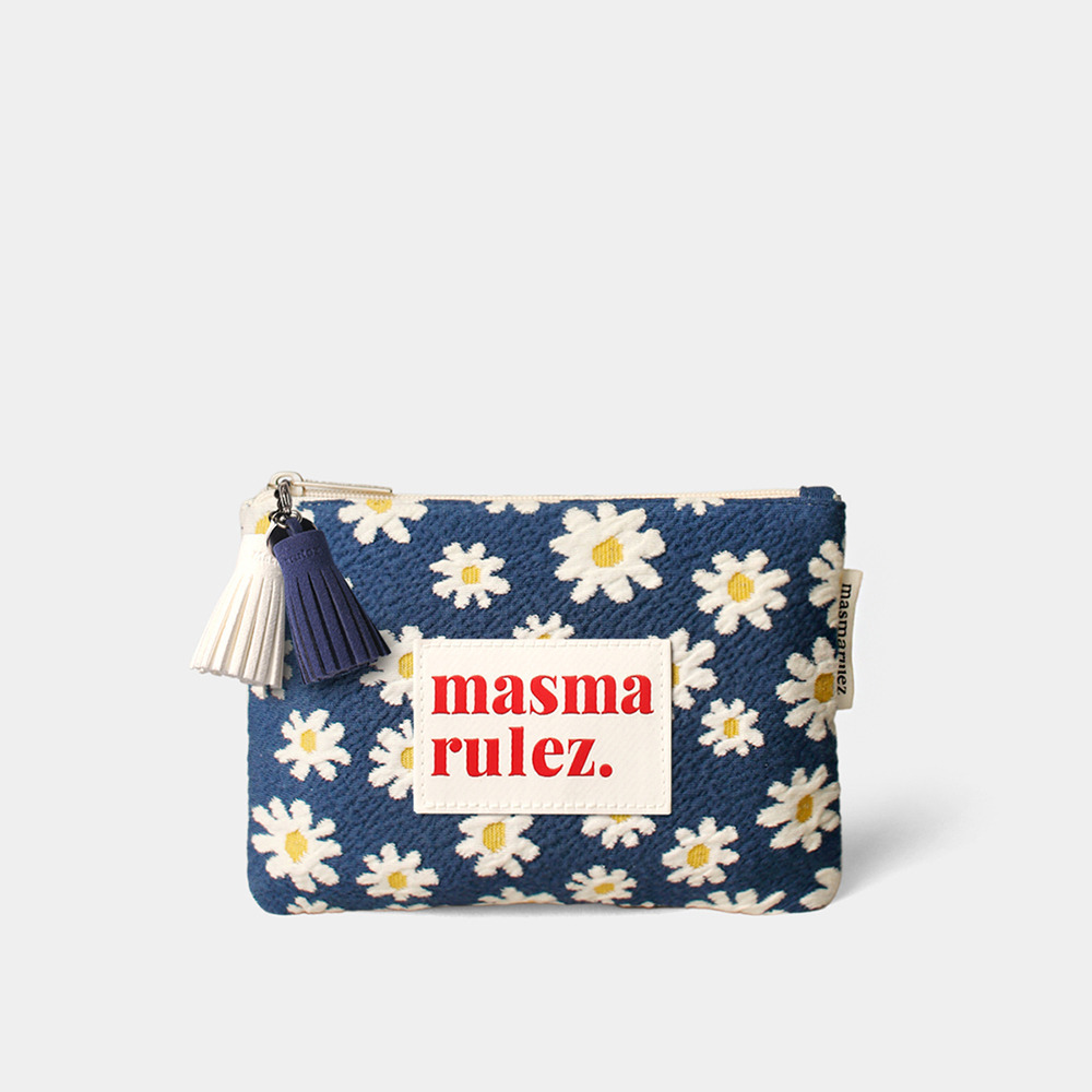 [25%쿠폰]Basic pouch _ 니트데이지 Navy - 하고(HAGO)