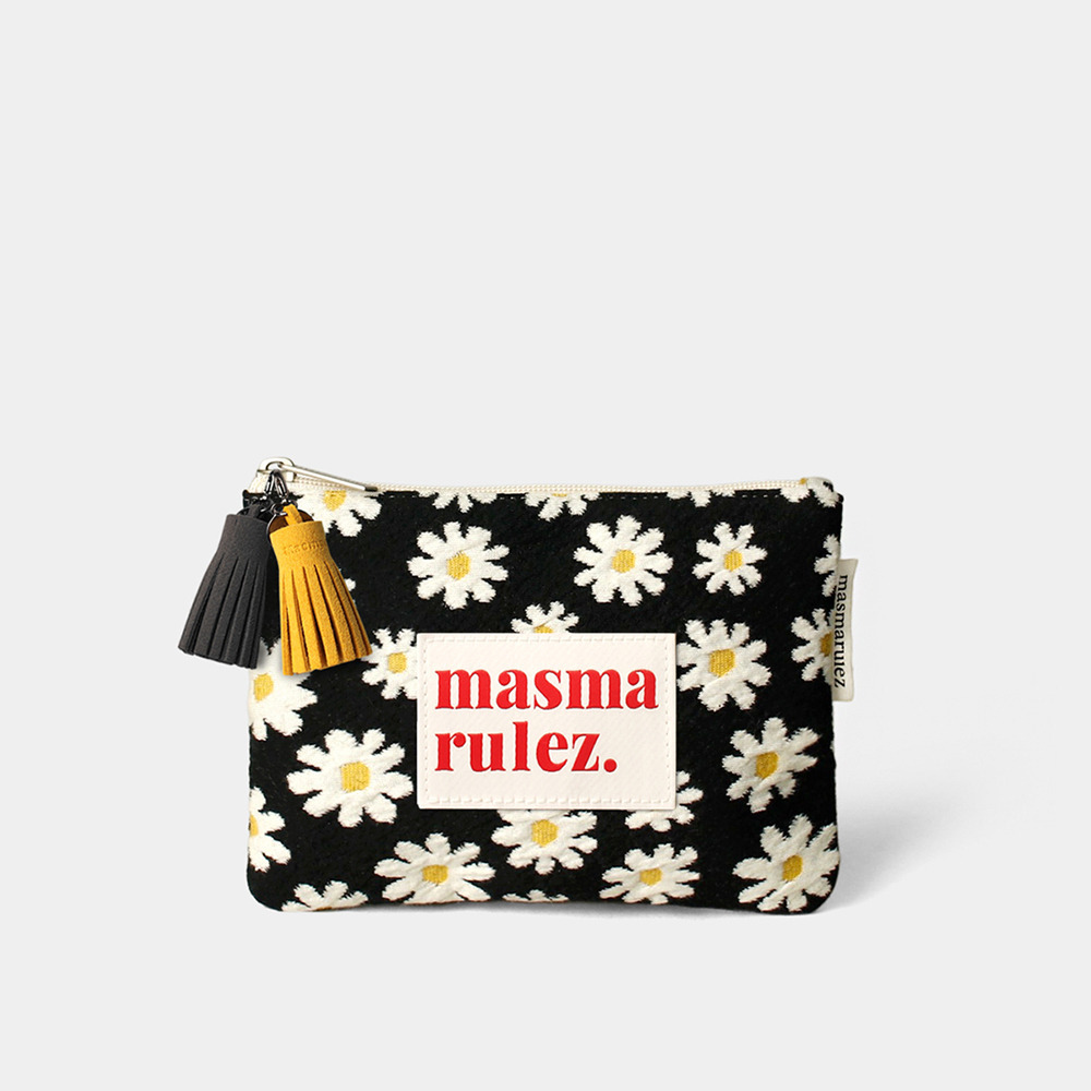 Basic pouch _ 니트데이지 Black - HAGO(하고)