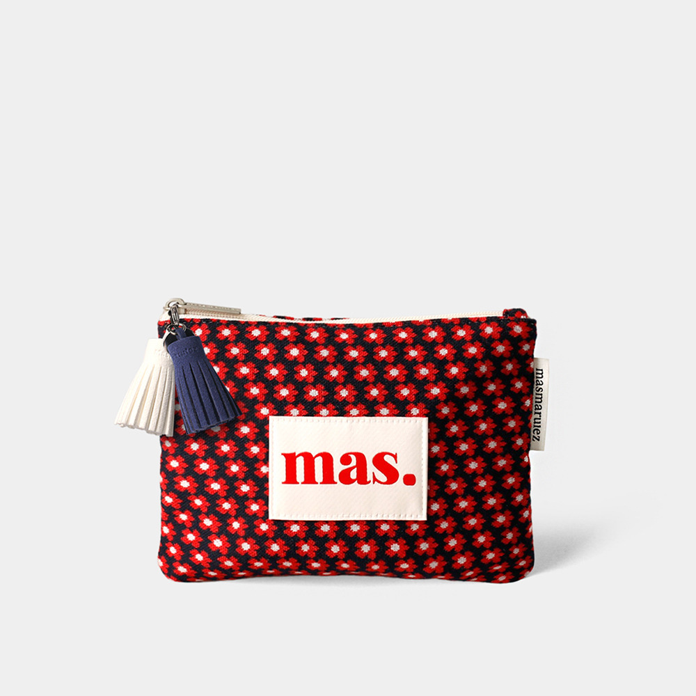 Basic pouch _ 니트 스몰플라워 - HAGO(하고)