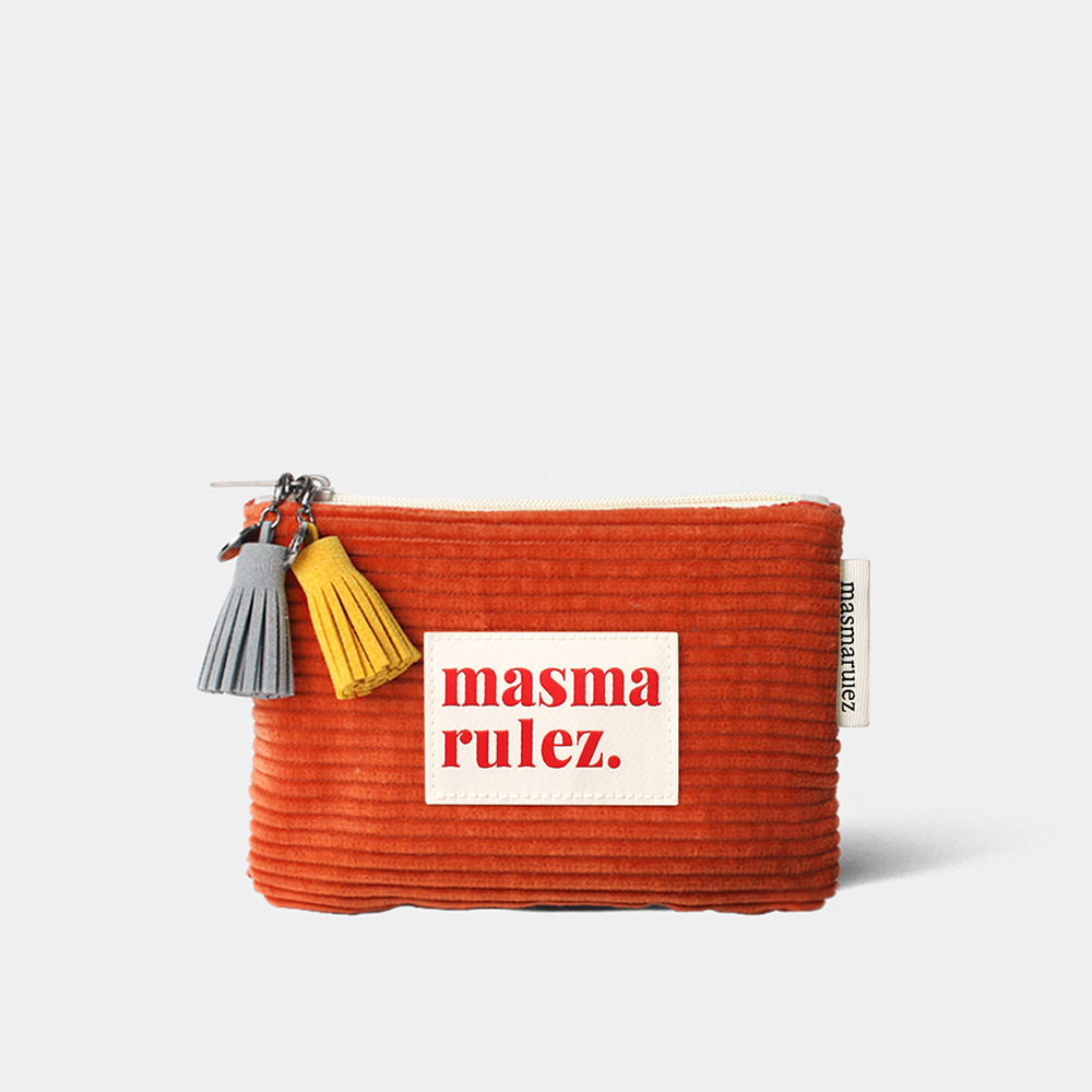 Basic pouch _ 코듀로이 오렌지 - 하고(HAGO)