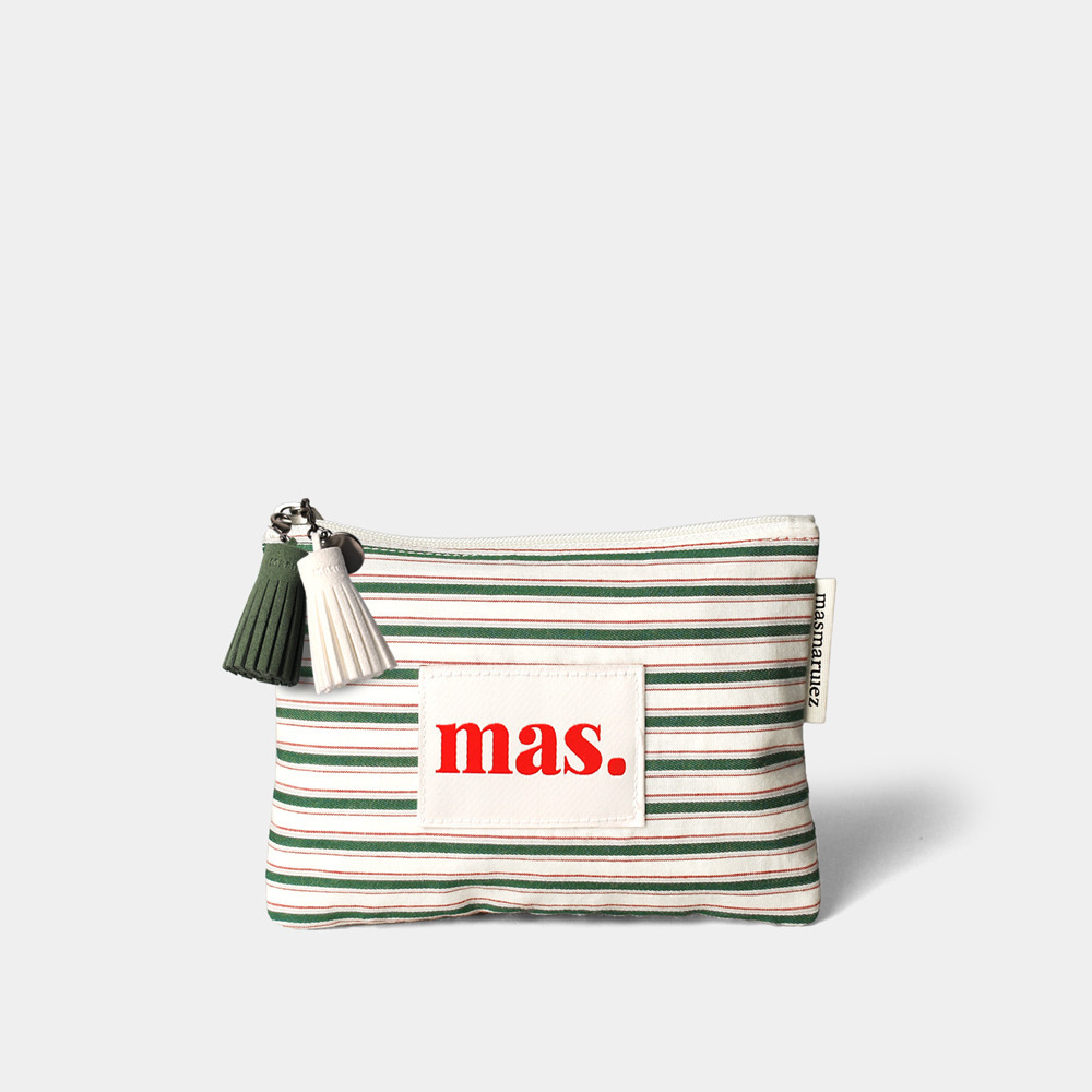 Basic pouch _ 그린스트라이프 - HAGO(하고)