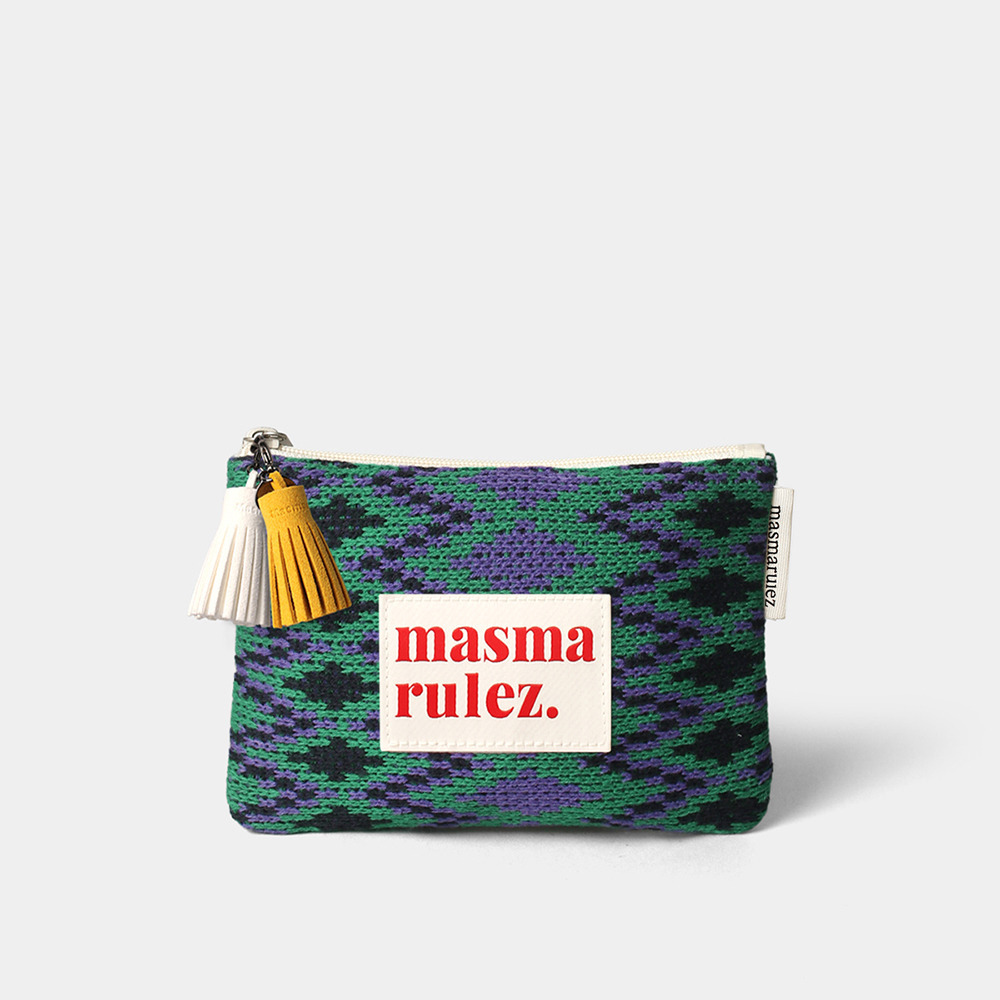 Basic pouch _ 니트 지그재그 - 하고(HAGO)
