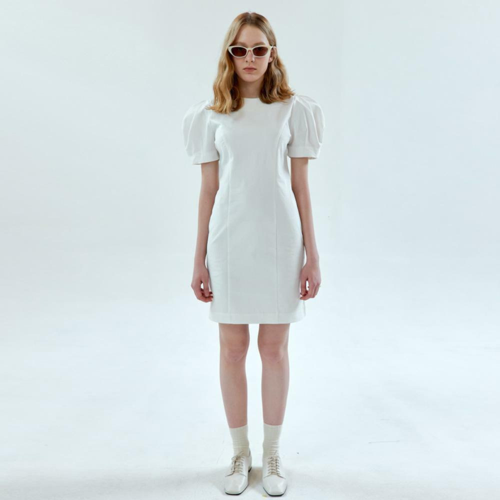 PANSY Mini Dress Ivory - 하고