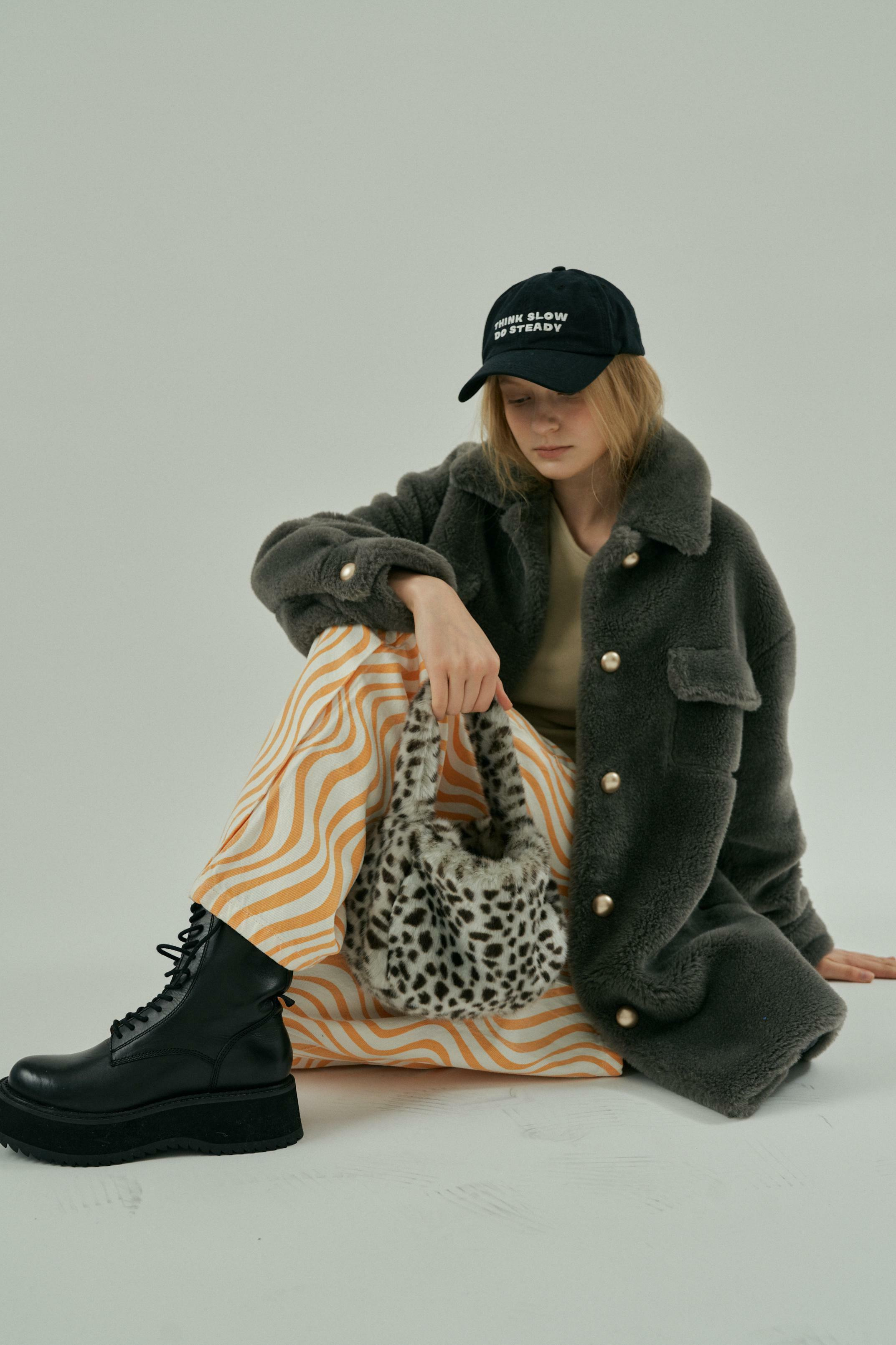 KEETY Mini Fur Bag Mint_Leopard - HAGO(하고)