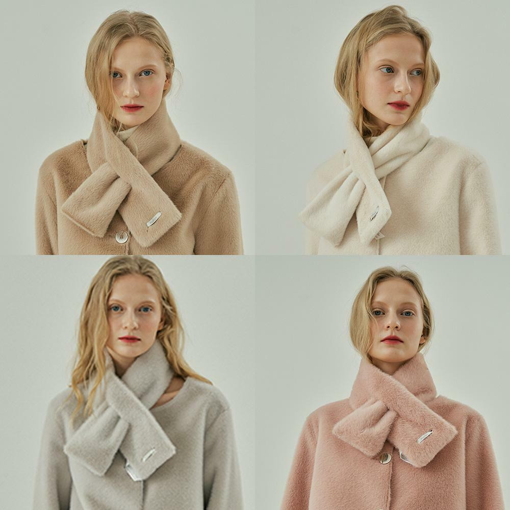 CRESENT RING Eco fur Muffler 4Color - 하고(HAGO)