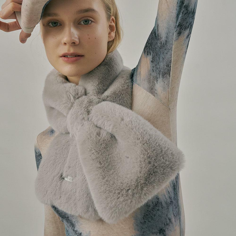 MOLLI RING Muffler Light_Grey - 하고(HAGO)