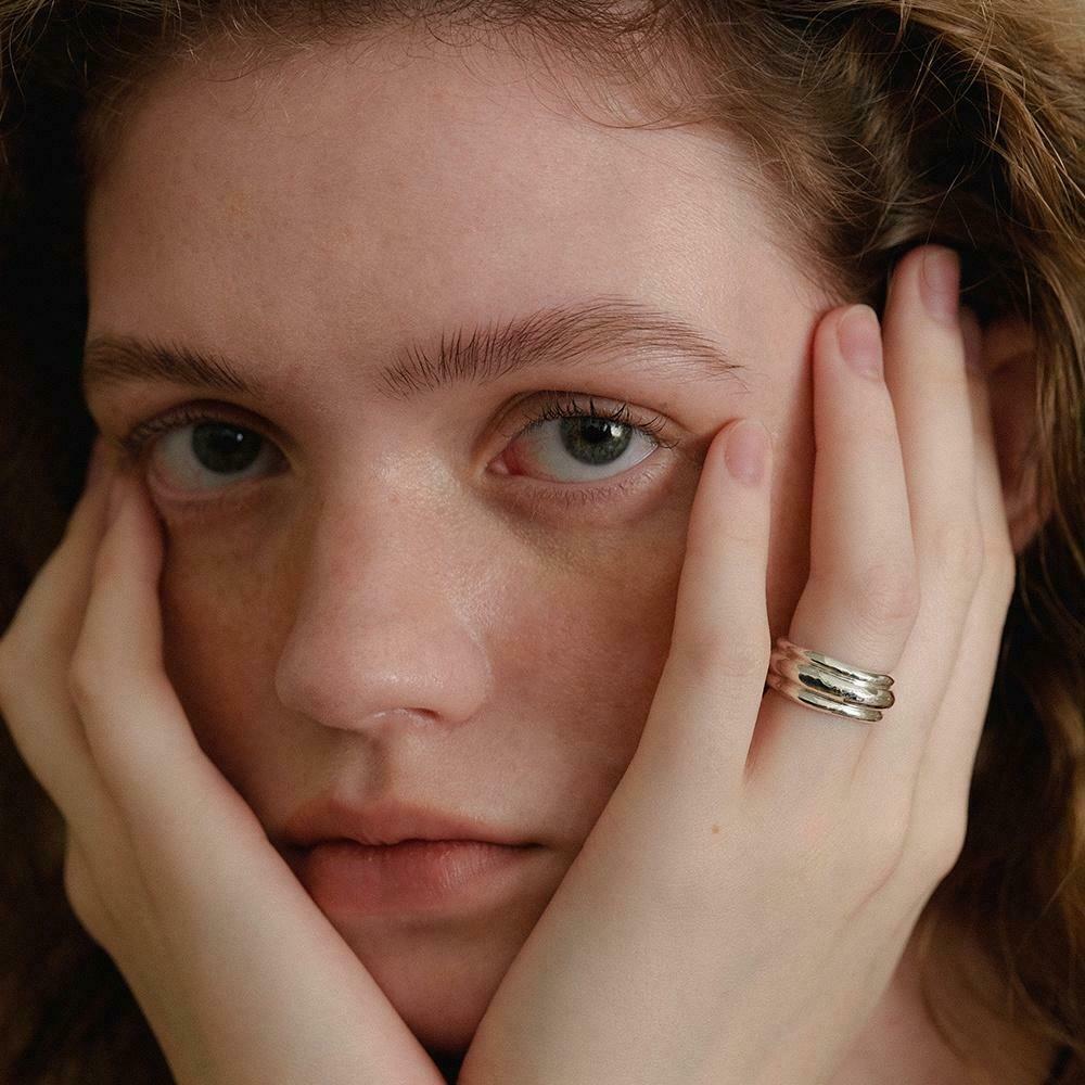 Round Hoop Ring (SILVER) - HAGO(하고)