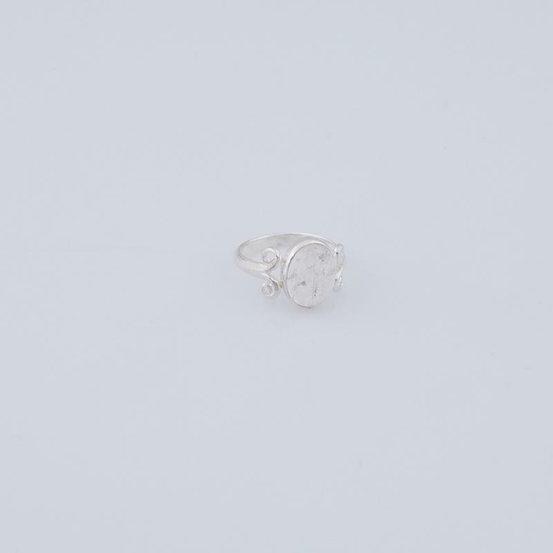 white crystal chiffon ring - HAGO(하고)