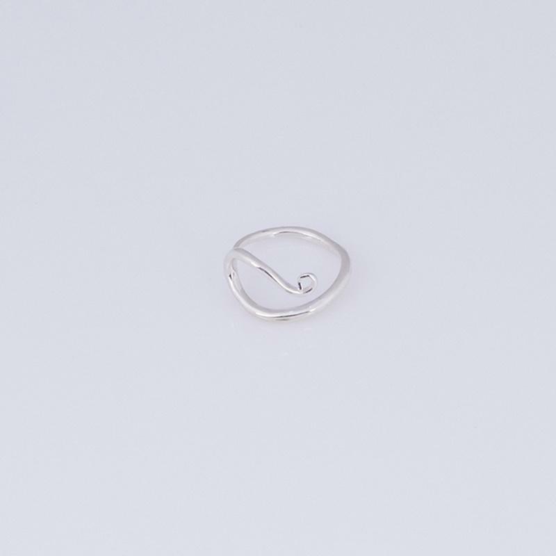 antique ruffle ring (silver) - HAGO(하고)