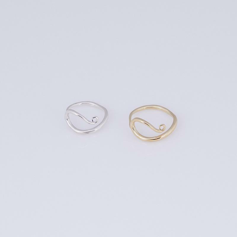 antique ruffle ring (gold) - HAGO(하고)