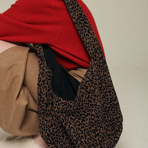 Brown Leopard Big Hobo Bag - HAGO(하고)