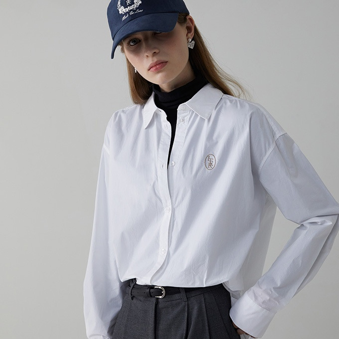 Overfit Cotton Shirt_White - HAGO(하고)