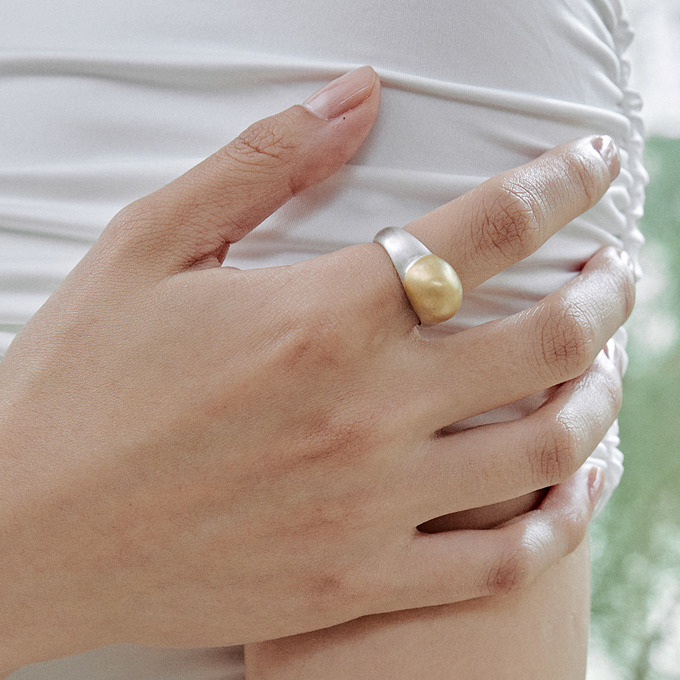 BELL RING (silver925&18k gold plated) - HAGO(하고)