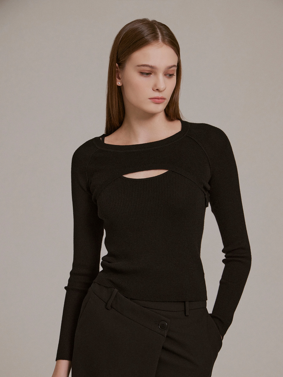 Cutout bolero top set (3color) - HAGO(하고)