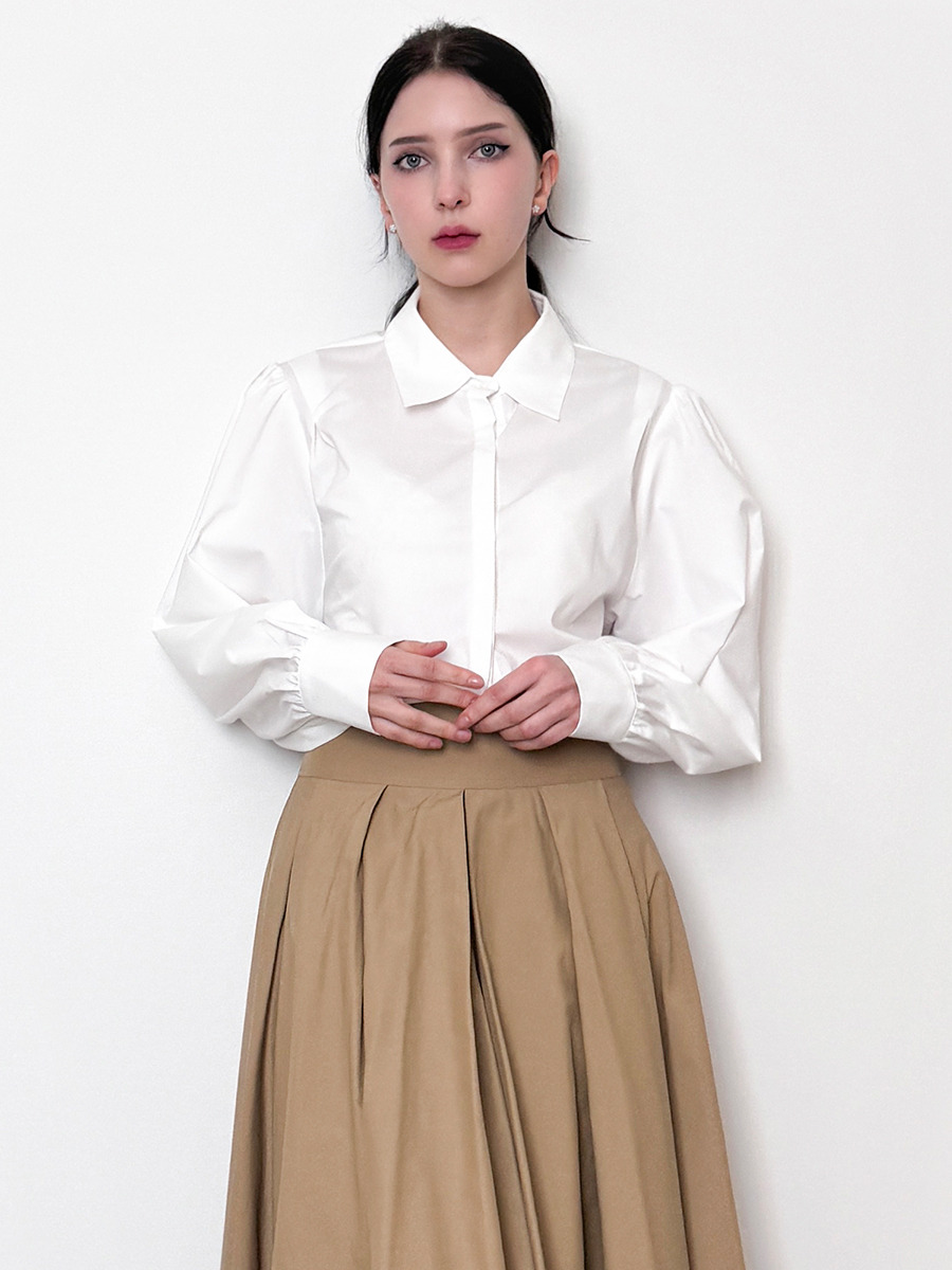 [Flat White] Eve Volume Blouse (PW2S2BL02) - HAGO(하고)