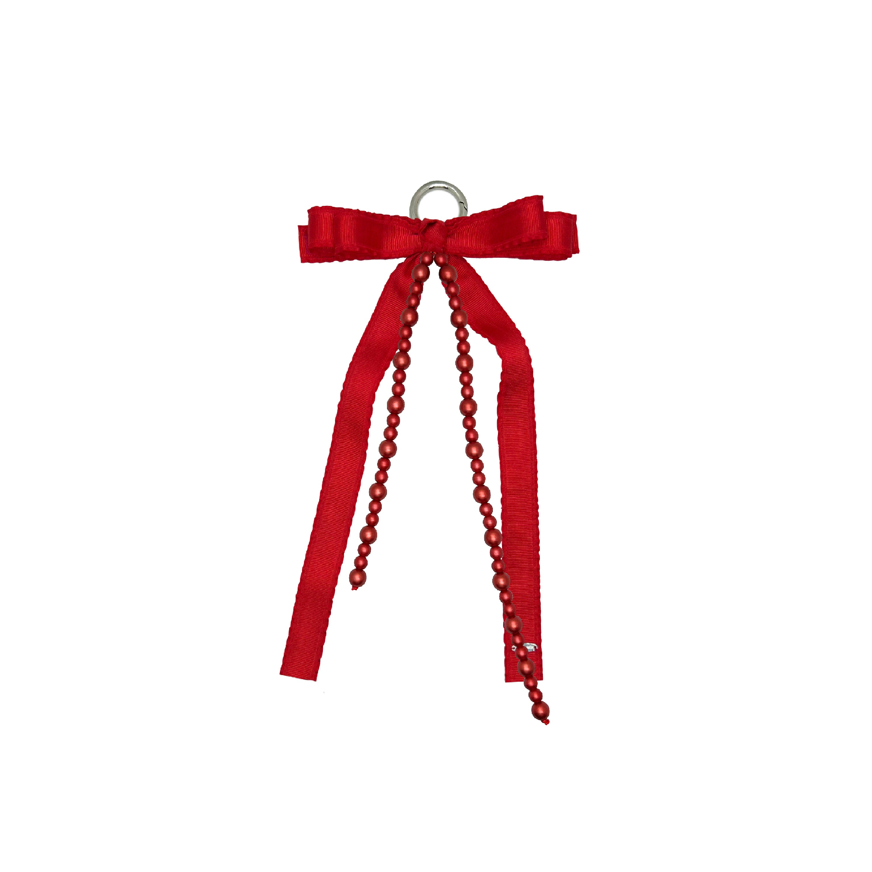 Melted Bow – Red with Pearl Strap - HAGO(하고)