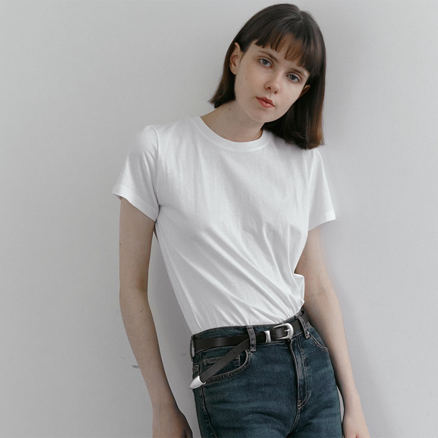 Basic T-shirts(Off white) - HAGO(하고)