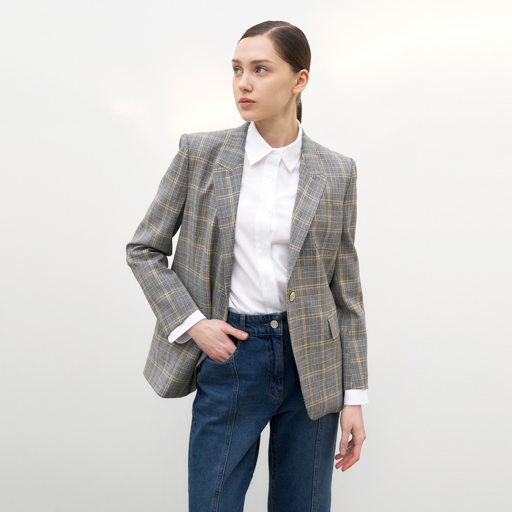 Glen check jacket M4AJK112 - 하고(HAGO)