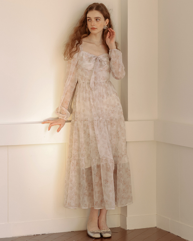 DD_Romantic spring floral dress - HAGO(하고)