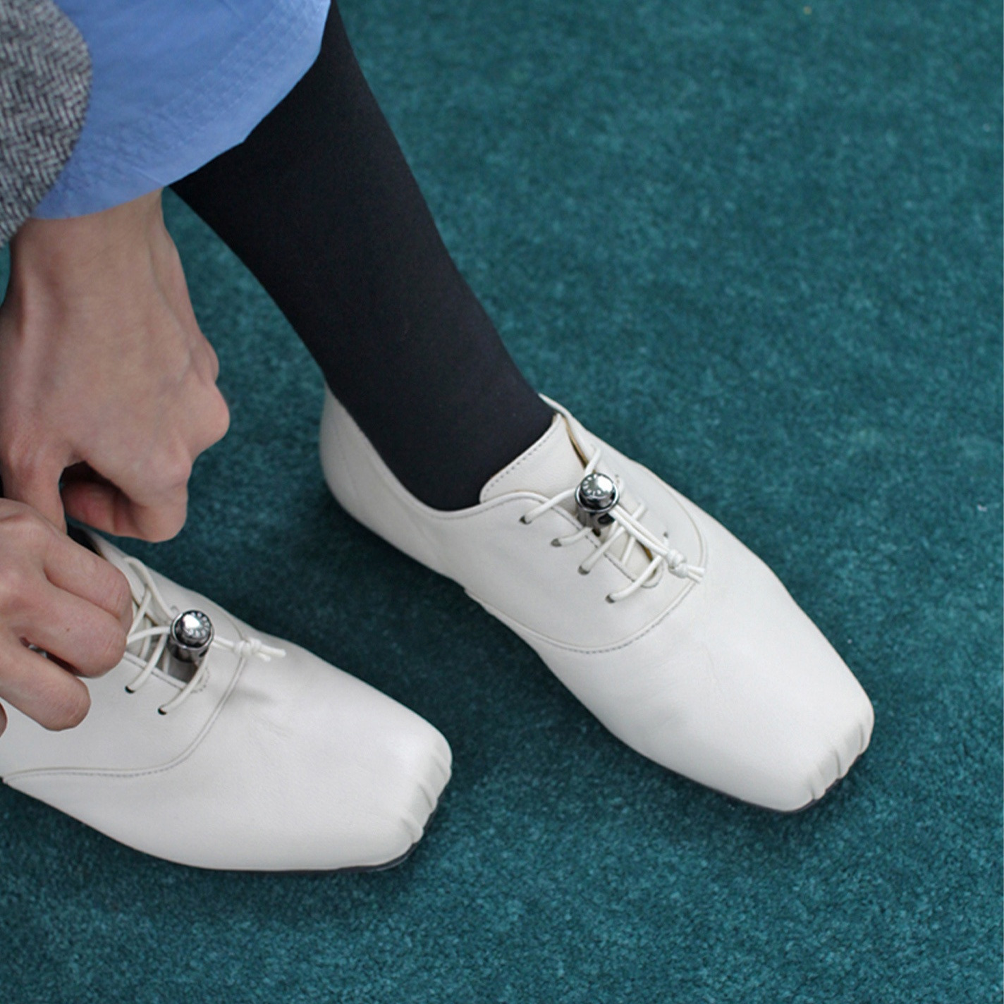 Zunnie strap loafers_ivory - HAGO(하고)