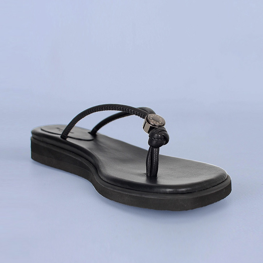 Zunnie strap stopper flipflops_black - 하고
