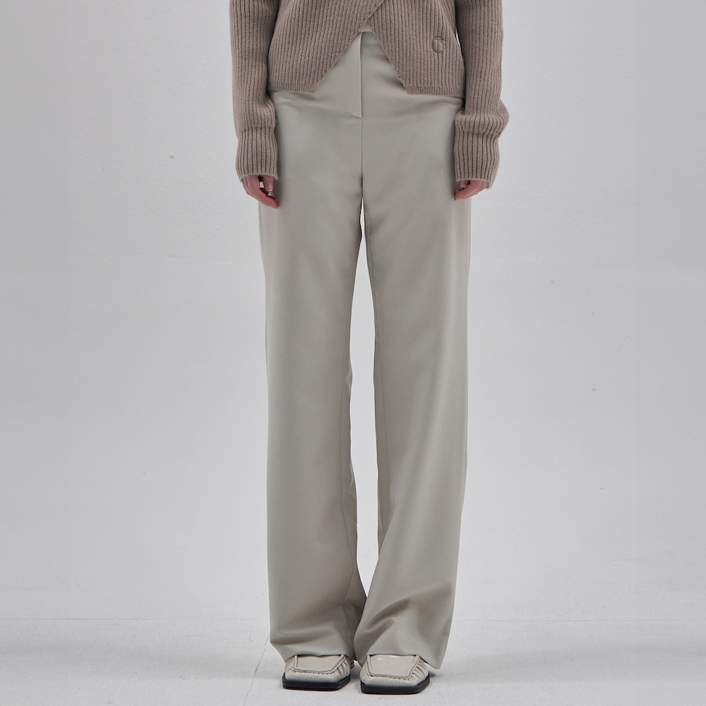 Classy Wide Slacks_Beige - HAGO(하고)