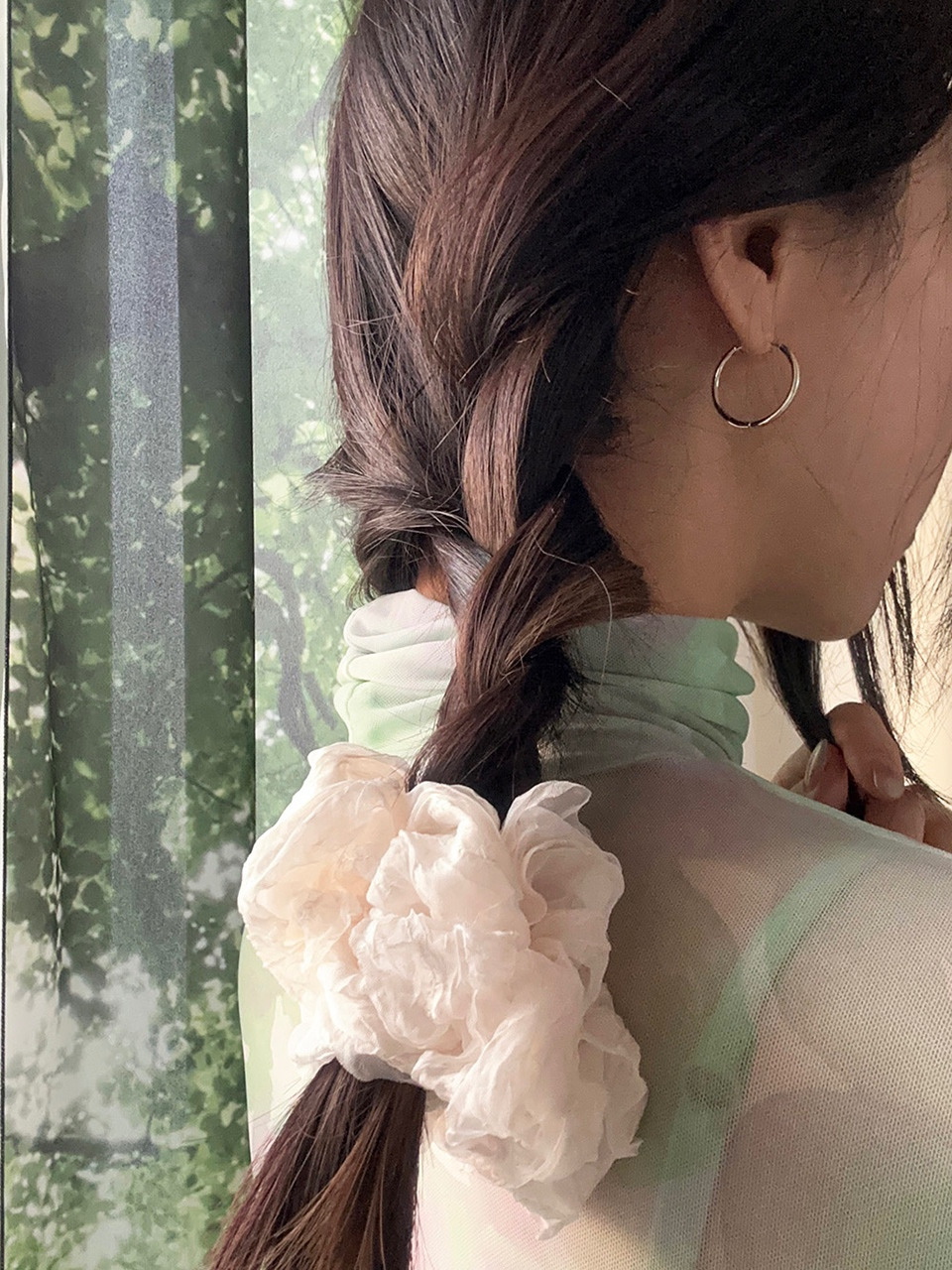 Cloudy hair scrunchie (4color) - HAGO(하고)