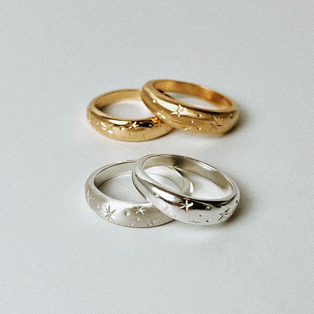 STAR DOME RING GOLD - 하고(HAGO)