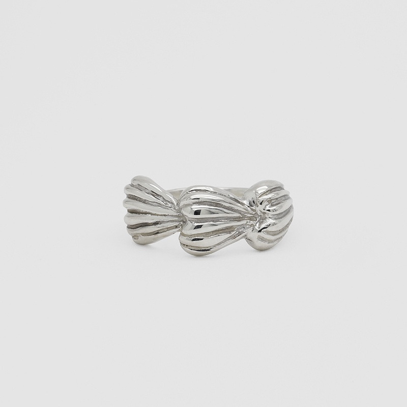 Heart leaf ring_ R20[Silver] - 하고