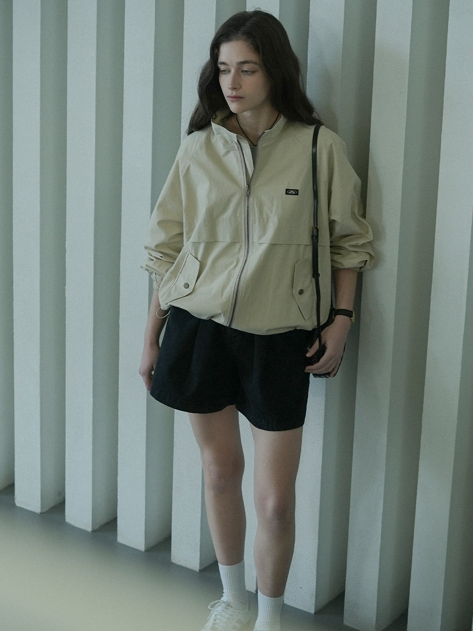 Compact weather cotton string jumper_Beige - 하고