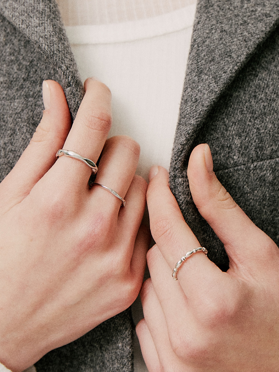 melody bold ring - 하고(HAGO)