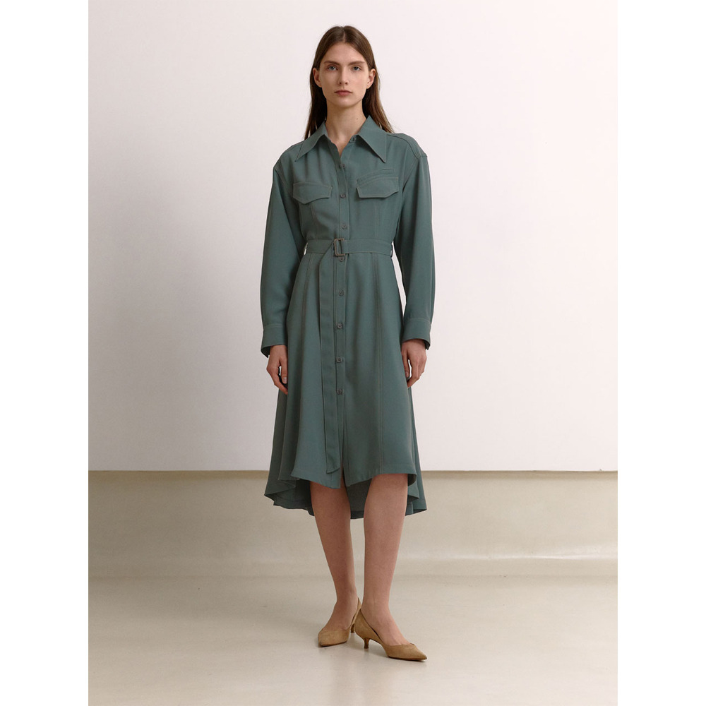 RAN DRESS, MALLARD GREEN - 하고
