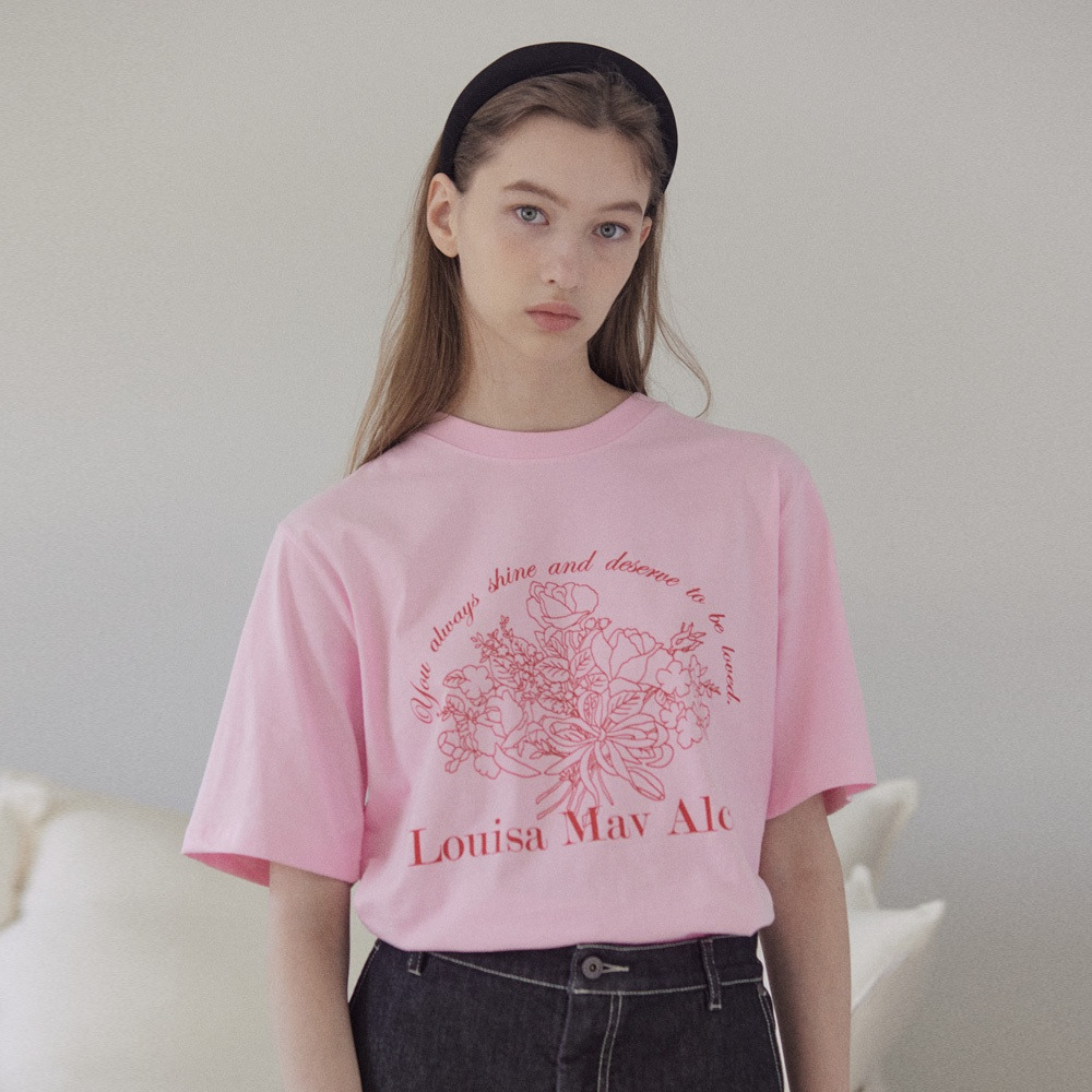 Louisa Floral Radiance Tee_3Color - HAGO(하고)