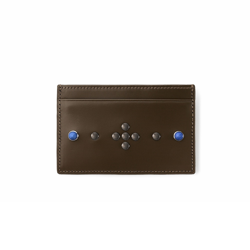 RIVET CARD HOLDER - BROWN - HAGO(하고)