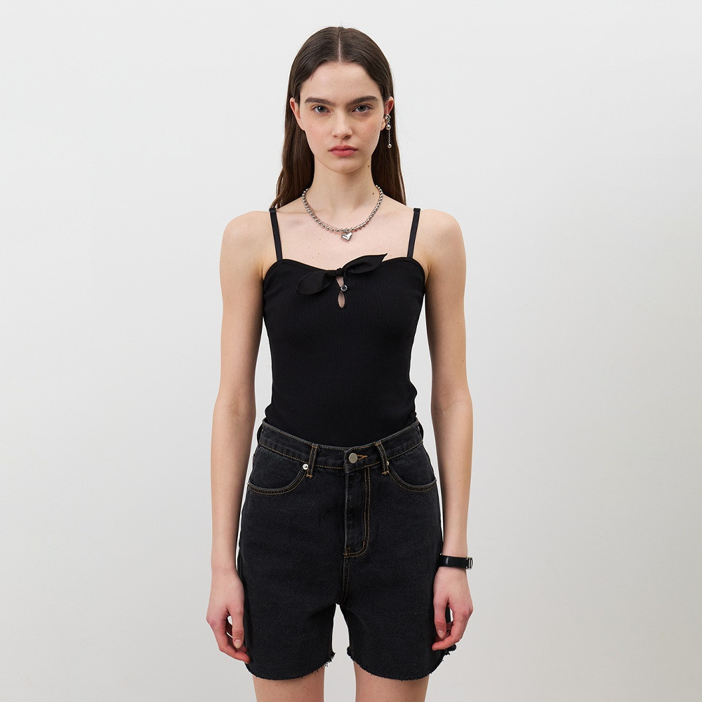 24 Spring_ Black Ribbon Sleeveless - HAGO(하고)