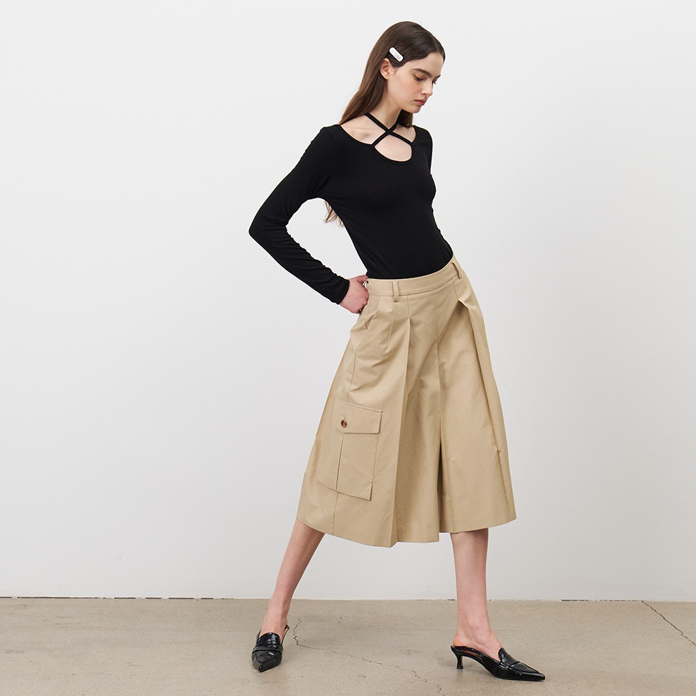 24 Spring_ Black Strap T-Shirt - HAGO(하고)