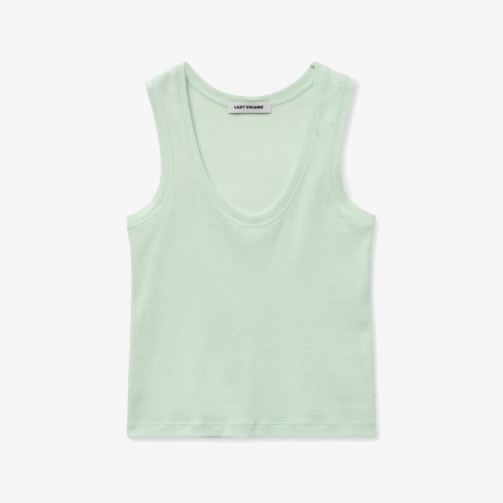 BASIC ROUND SLEEVELESS_GREEN - 하고(HAGO)
