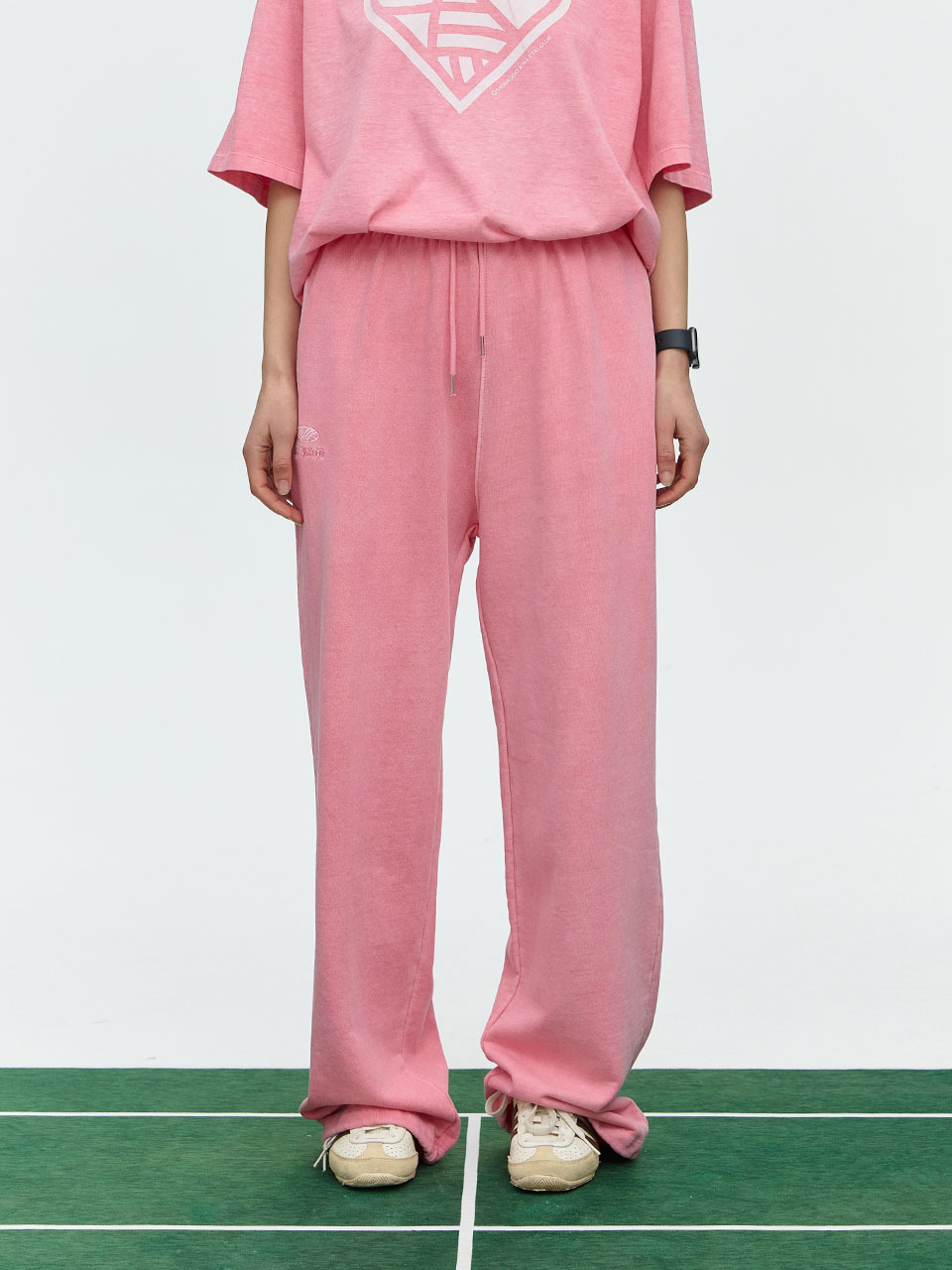MNS PIGMENT WIDE PANTS_PINK - HAGO(하고)