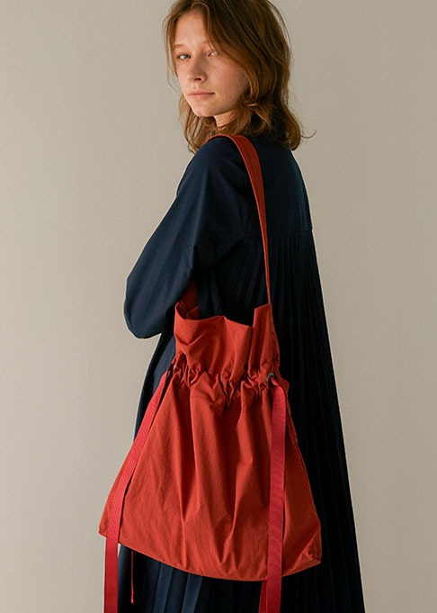 Drawstring Bag_Orange Rust - HAGO(하고)