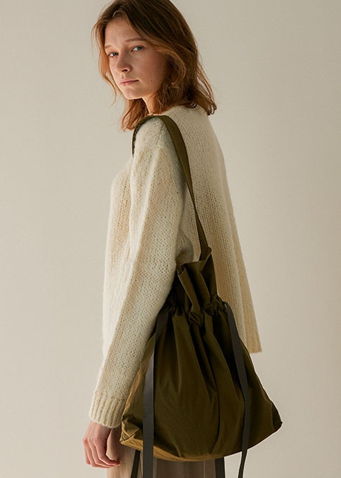 Drawstring Bag_Martini Olive - 하고(HAGO)