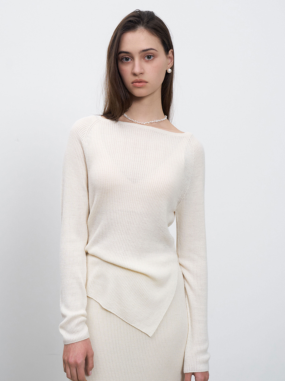 Wholegarment Boatneck Knit - 하고(HAGO)