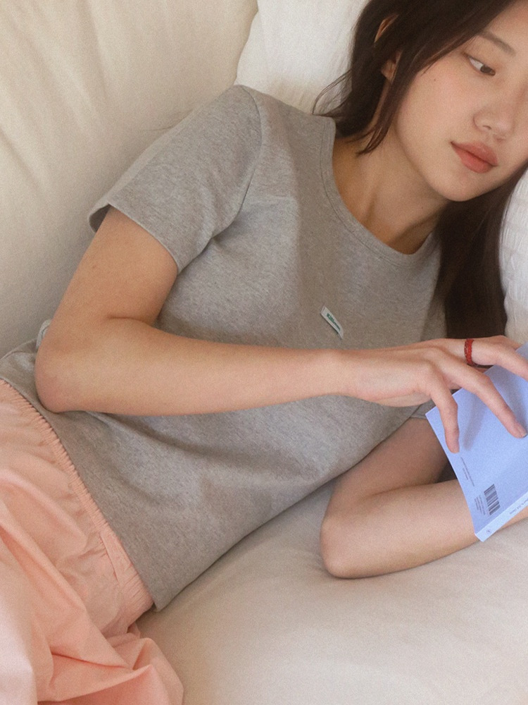 Basic C corp tee - Gray - HAGO(하고)